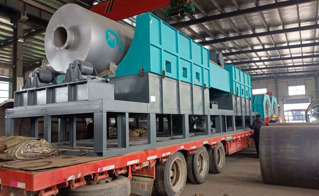 BST-50 Rice Husk Charcoal Making Machine Shipped to Colombia in 2023