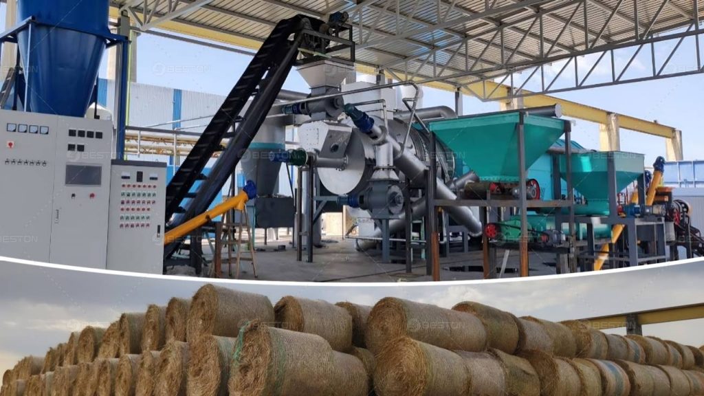 Continuous Charcoal Making Machine to Process Straw Installed in ...