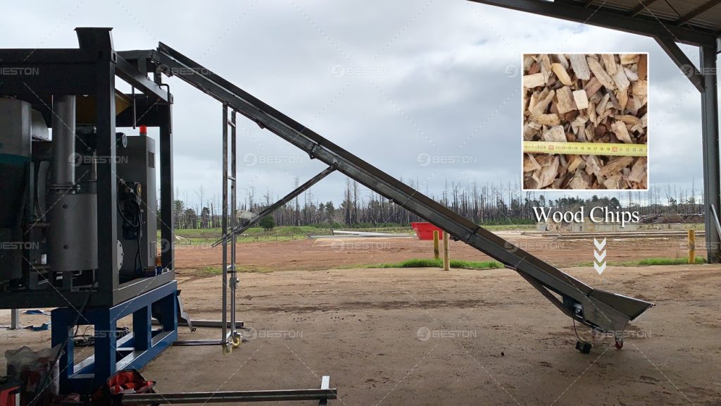 Install BST-05Pro Mobile Wood Charcoal Making Machine in Australia in 2023