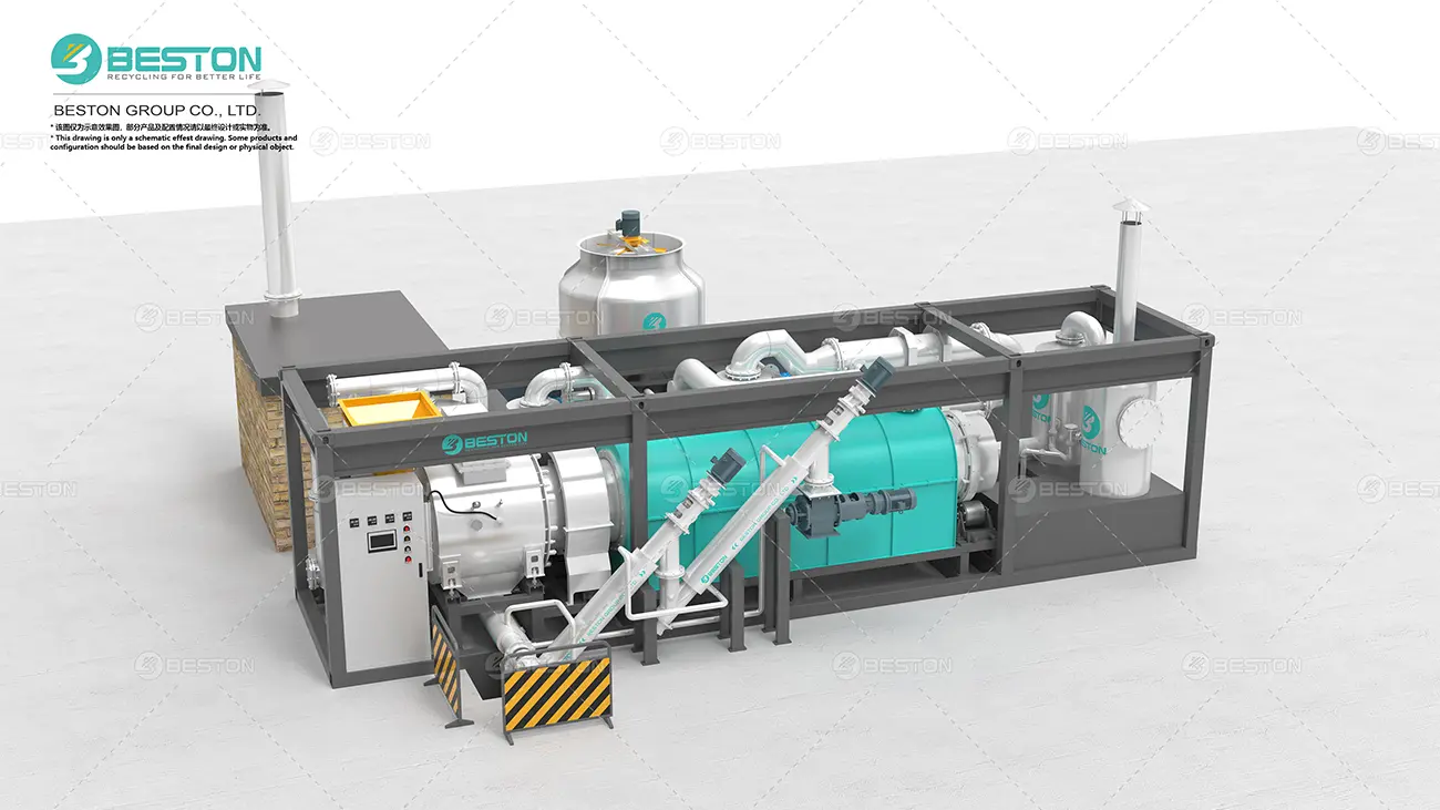 Mobile Biochar Machine - Skid-mounted And Portable